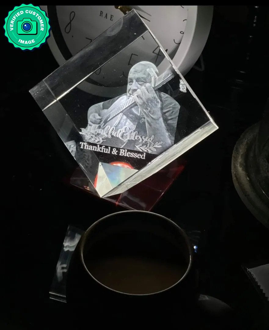 Customized Diamond 3D Crystal - Personalized Laser-Engraved Image Keep ...